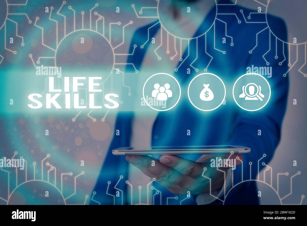 Text sign showing Life Skills. Business photo showcasing skill that is ...