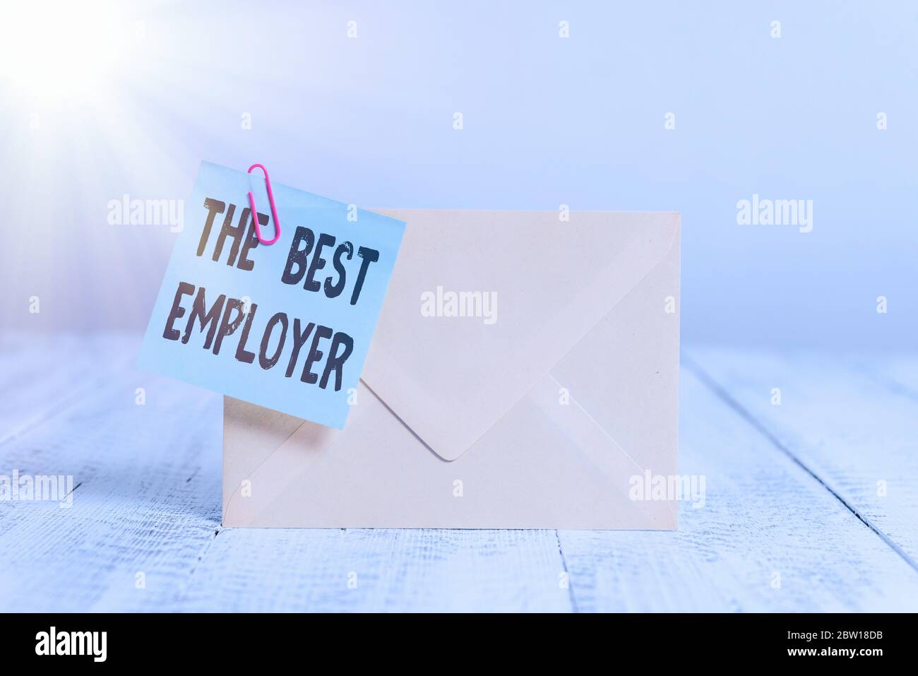 Text sign showing The Best Employer. Business photo text created ...