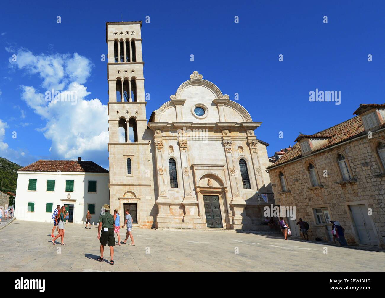 Saint Stephen Cathedral in Hvar, Croatia Stock Photo - Alamy