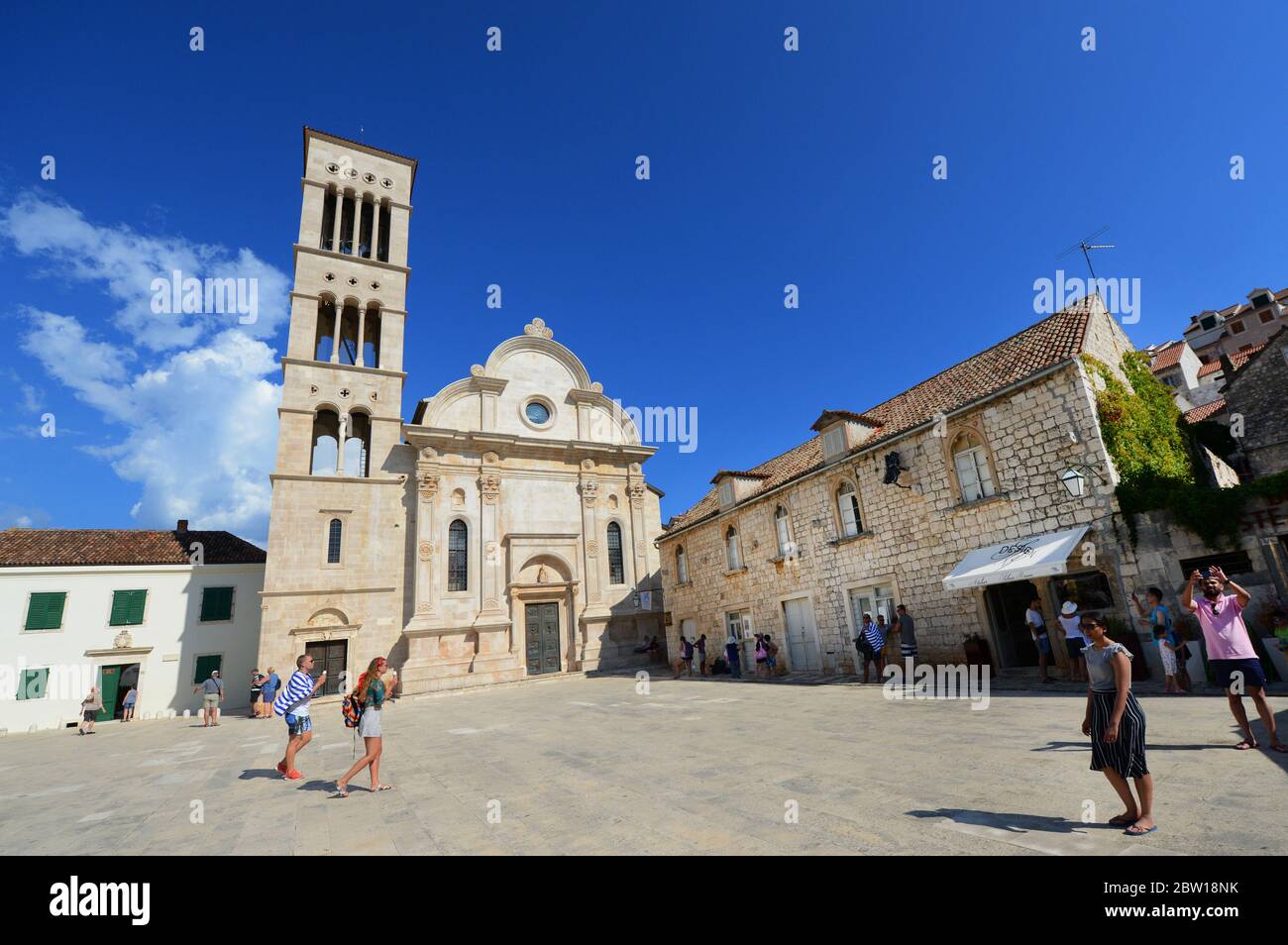 Saint Stephen Cathedral in Hvar, Croatia Stock Photo - Alamy