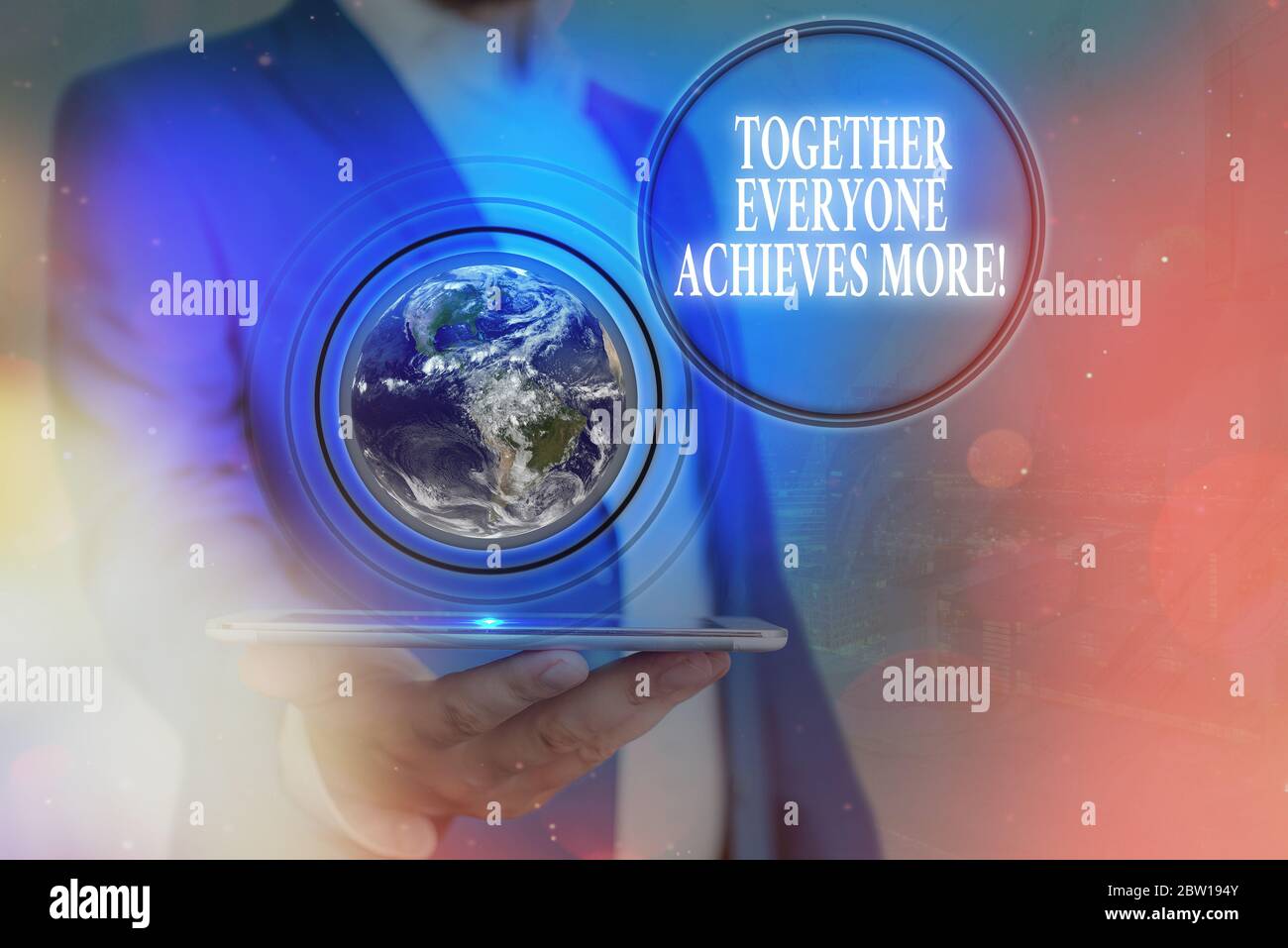 Handwriting text Together Everyone Achieves More. Conceptual photo ...