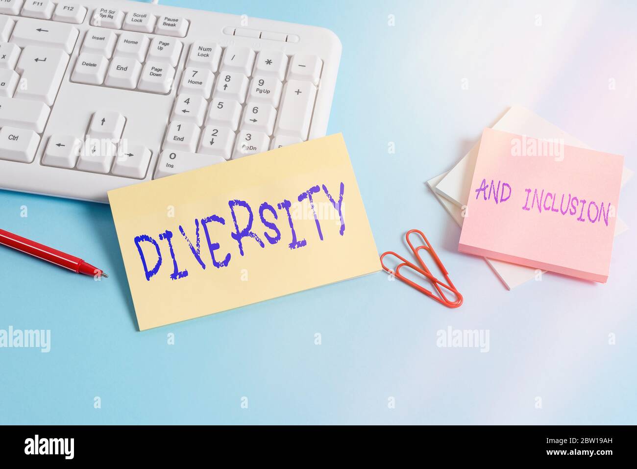 Writing note showing Diversity And Inclusion. Business concept for ...