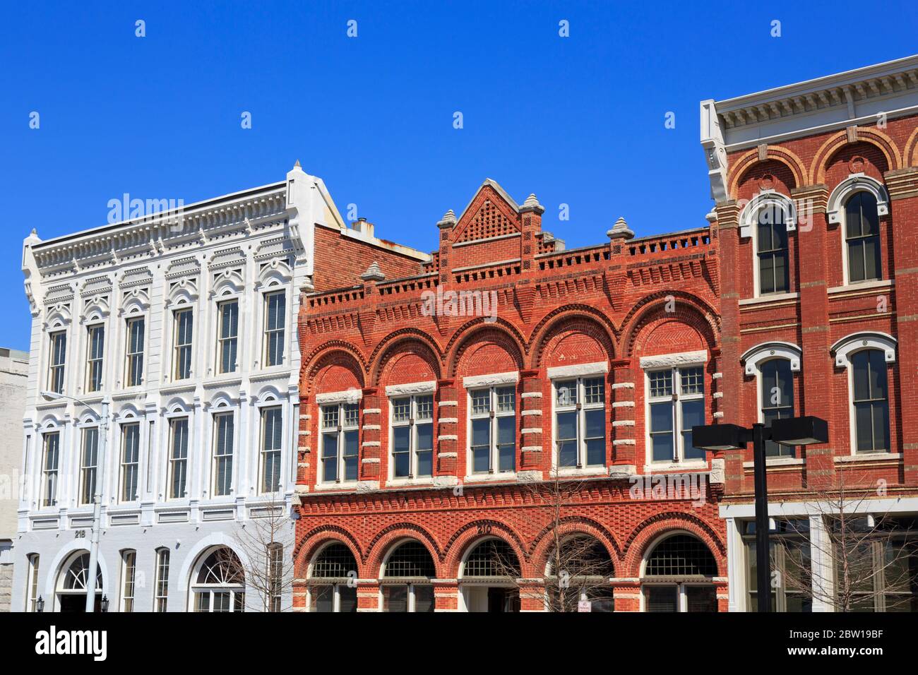 Historic buildings, Commerce Street, Montgomery, Alabama, USA Stock ...