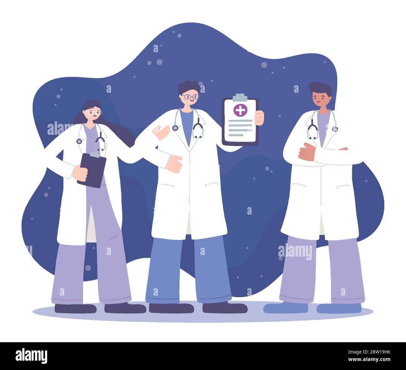 telemedicine, medical staff professional team, treatment and online ...