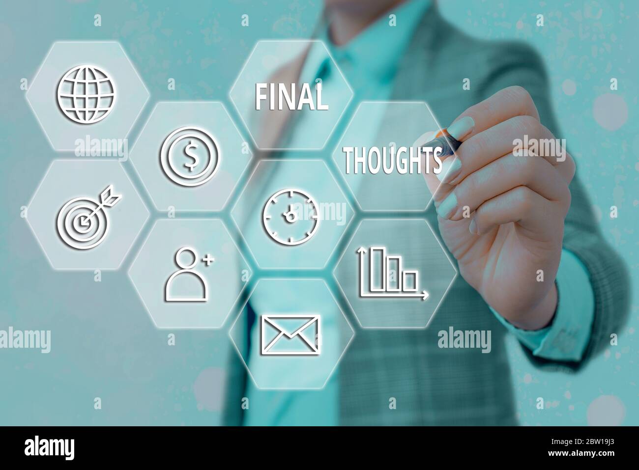 Text sign showing Final Thoughts. Business photo showcasing the ...