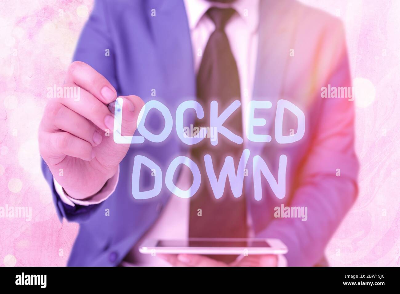 Word writing text Locked Down. Business photo showcasing emergency ...