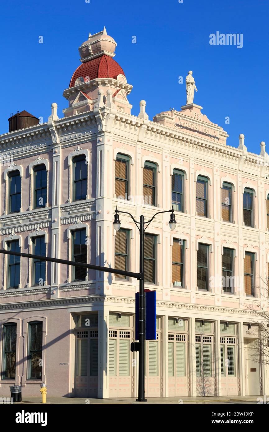 Historic building, Commerce Street, Montgomery, Alabama, USA Stock ...