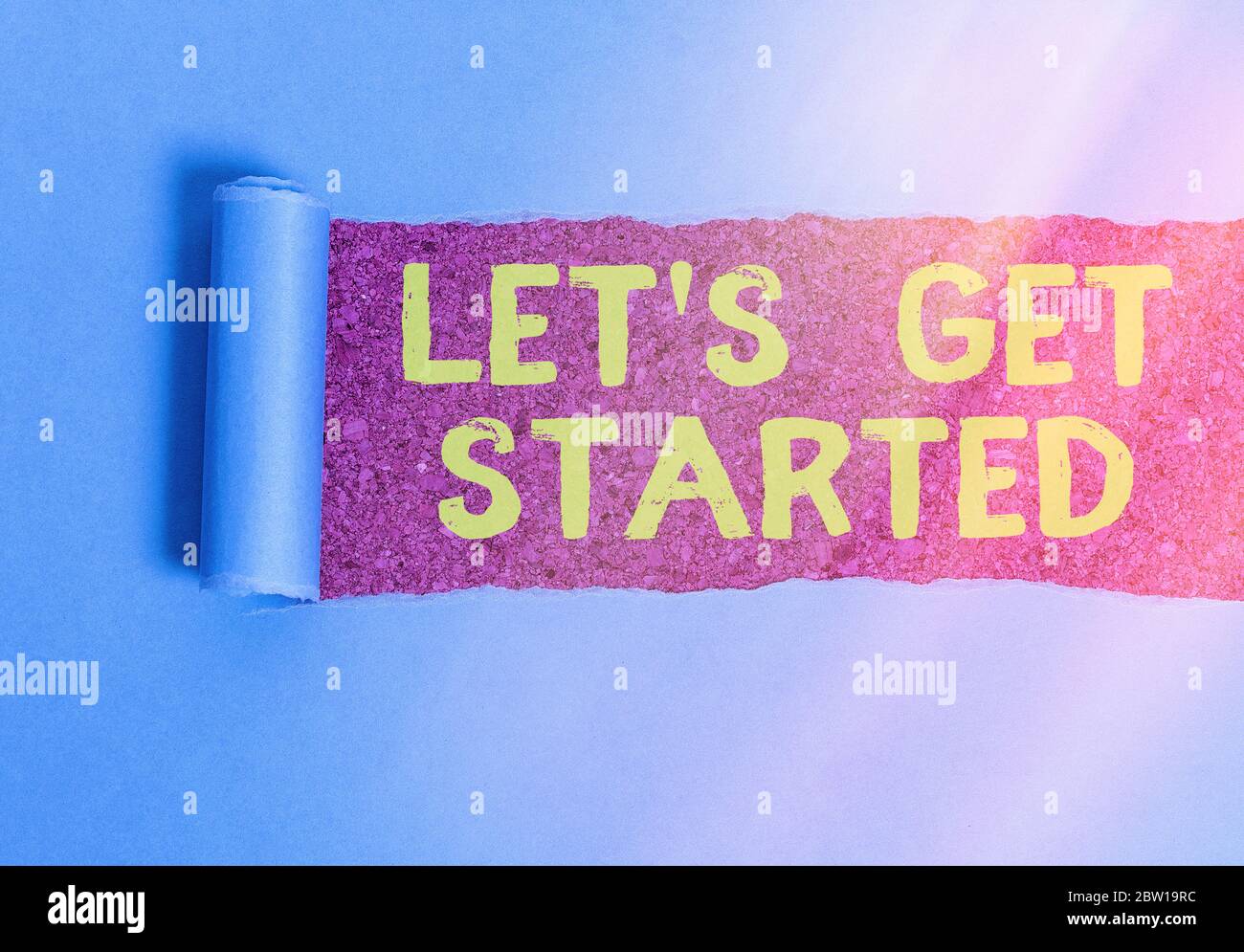 Conceptual hand writing showing Let S Is Get Started. Concept meaning to begin doing or working ...