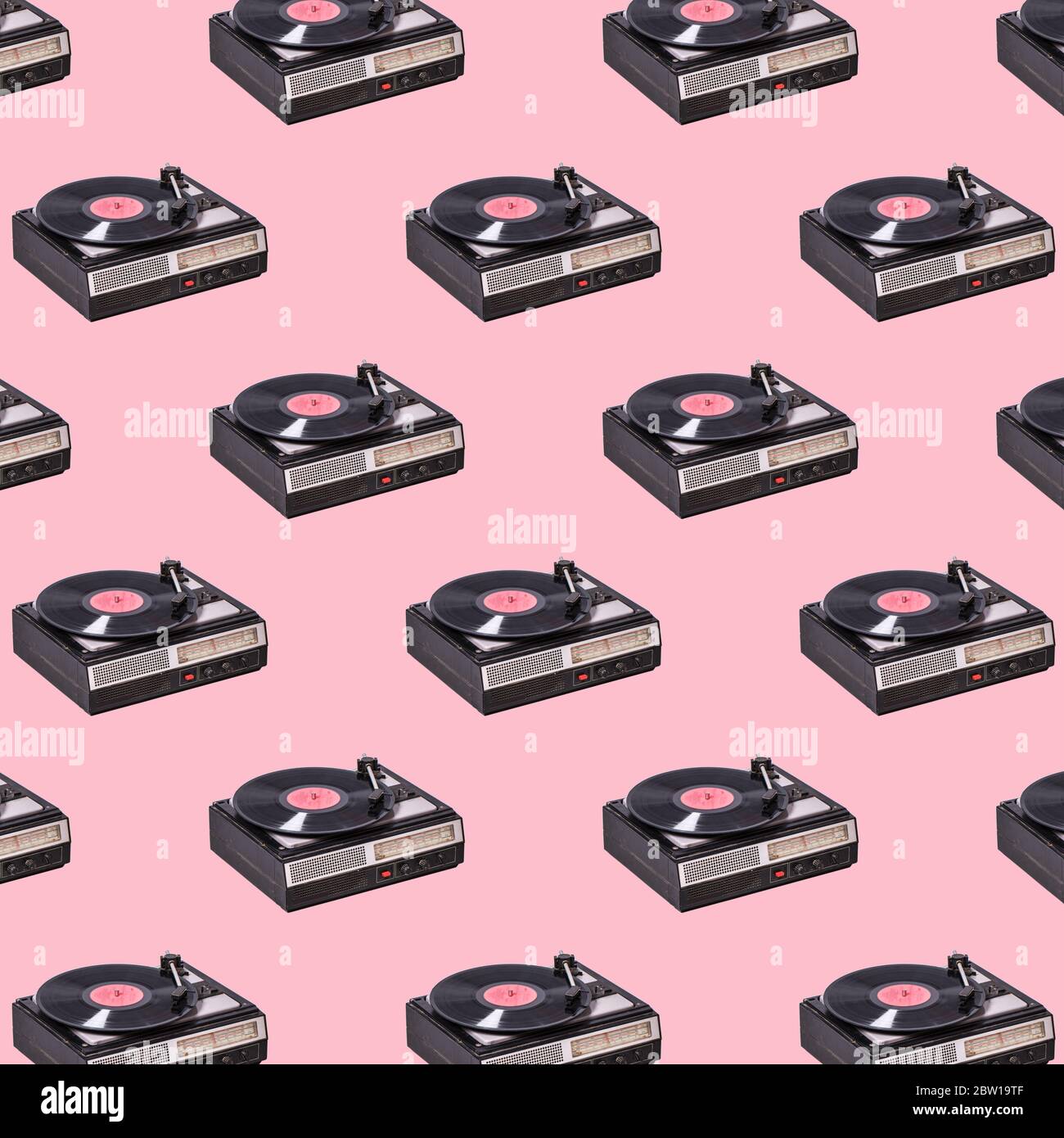 Seamless pattern vinyl record hi-res stock photography and images - Alamy