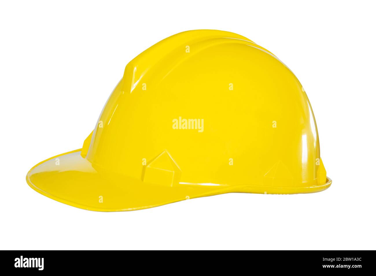 Yellow safety helmet isolated on white background Stock Photo - Alamy