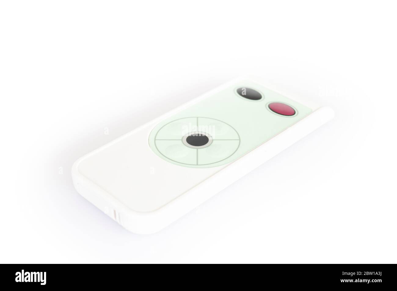 White remote controller, isolated on white background Stock Photo - Alamy
