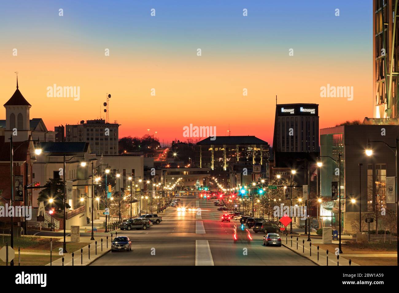 Montgomery Al Skyline At Night