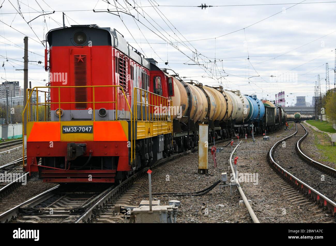 Russia locomotive hi-res stock photography and images - Alamy