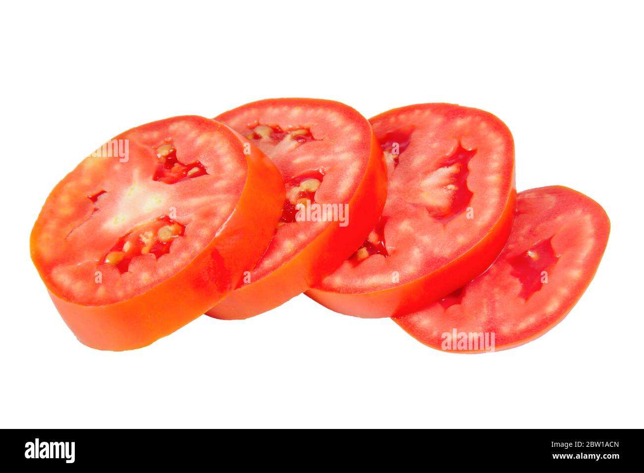 Tomato slice isolated on white background Stock Photo - Alamy