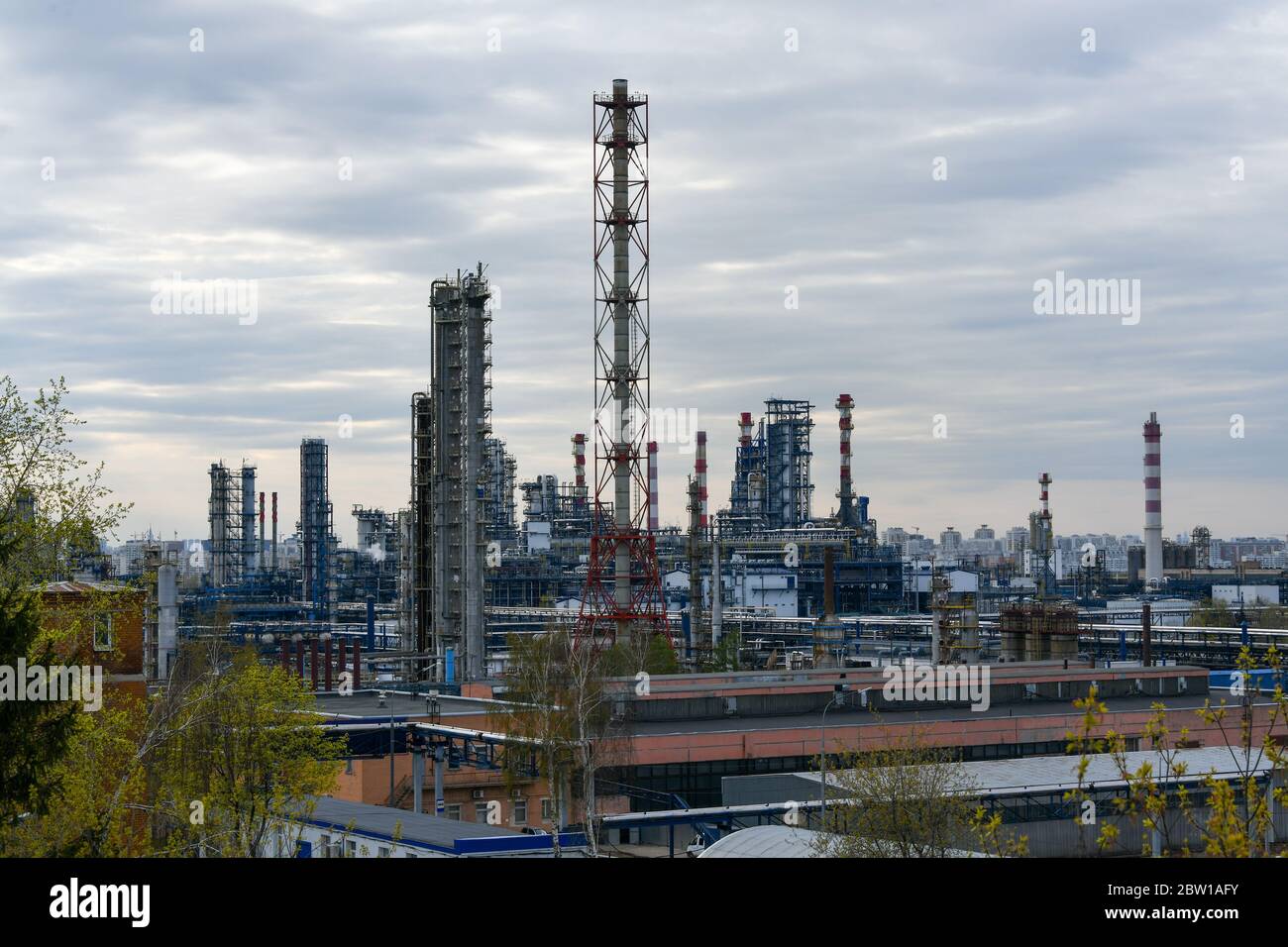 Aerial of oil refineries hi-res stock photography and images - Alamy