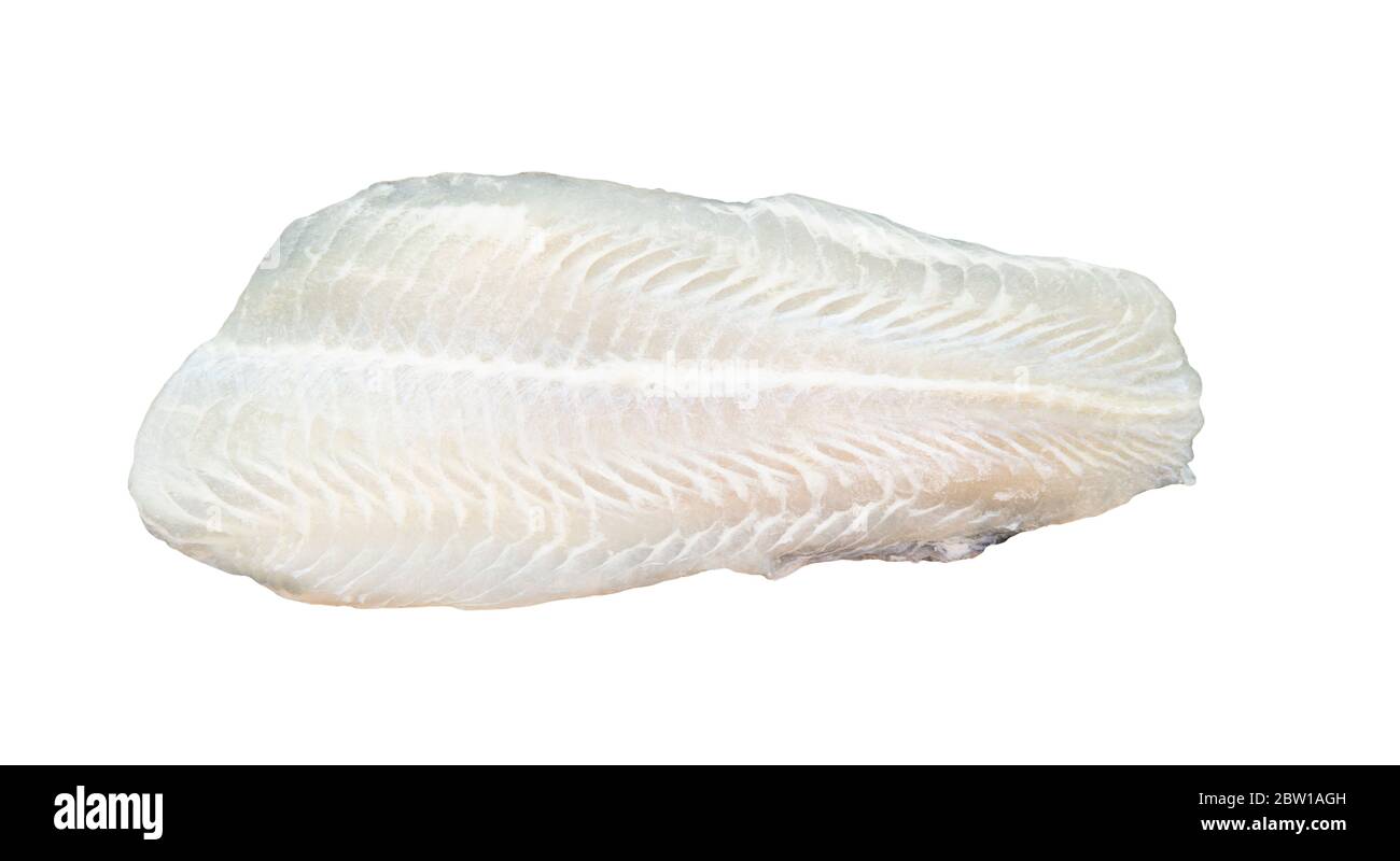 Fresh dolly fish fillet, sliced, isolated on white background Stock ...