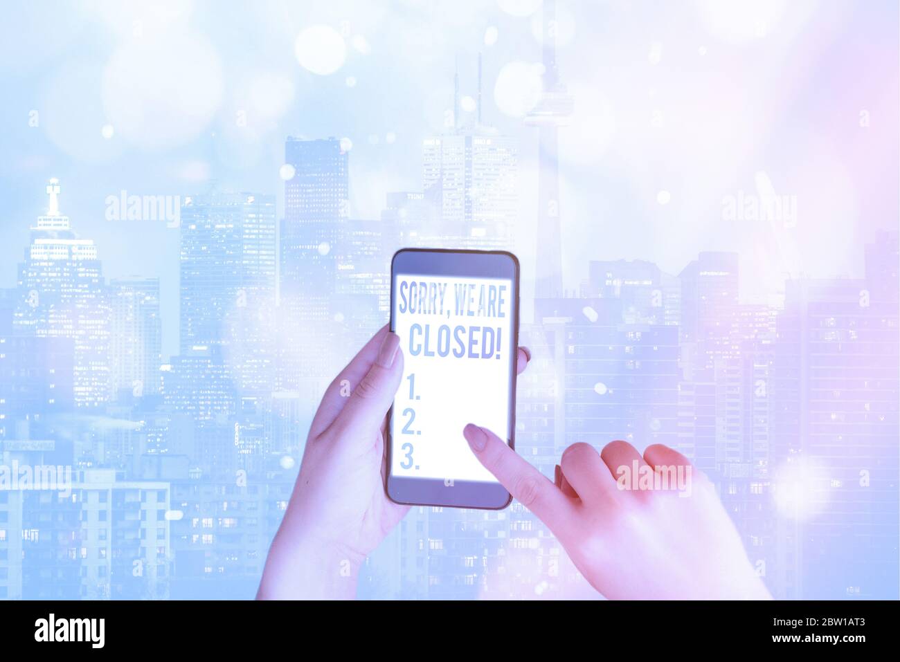 Handwriting text writing Sorry, We Are Closed. Conceptual photo ...