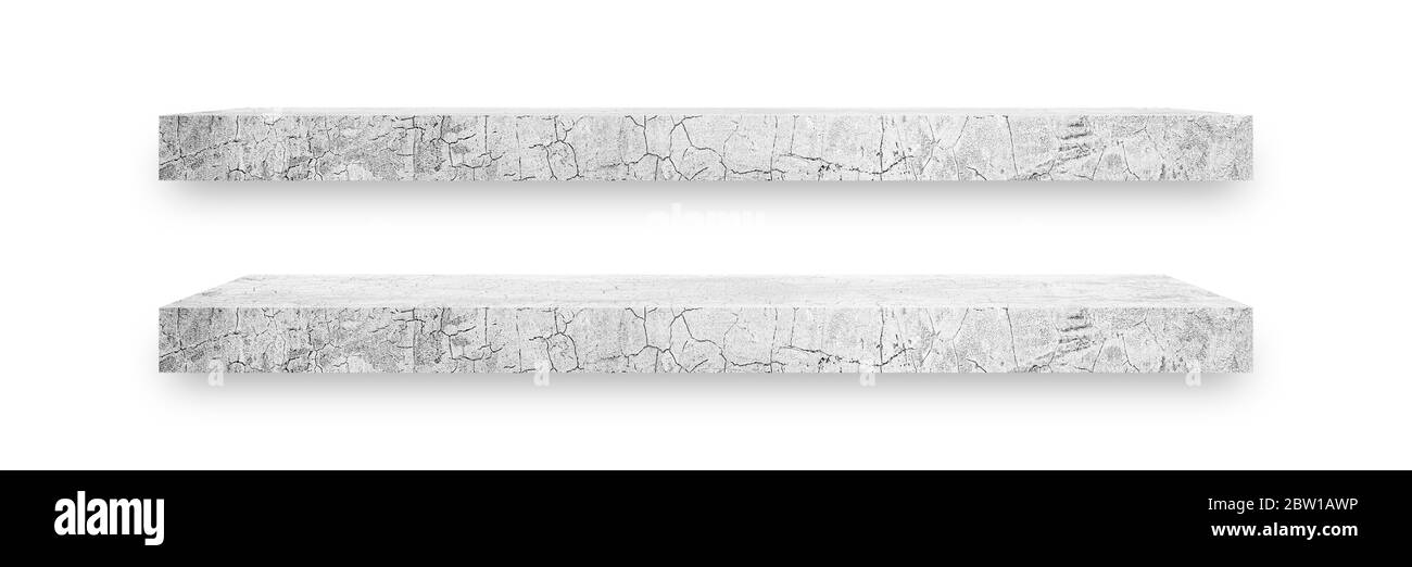 2 Cement shelves are a classic loft-style suitable for placing products ...