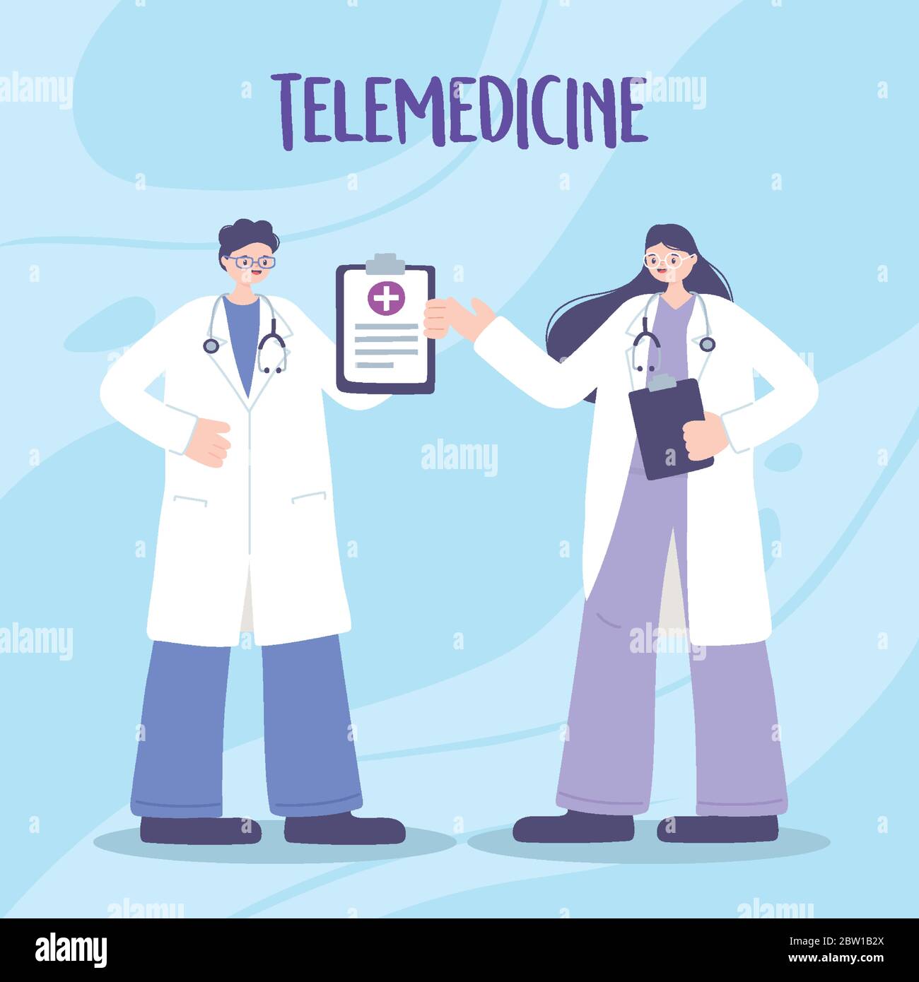 Healthcare professional telehealth Stock Vector Images - Alamy