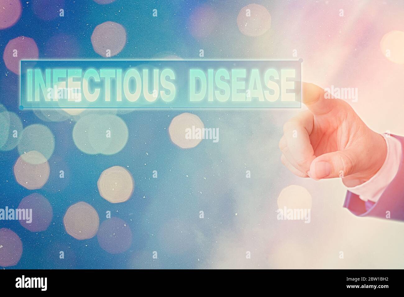 Writing note showing Infectious Disease. Business concept for caused by ...