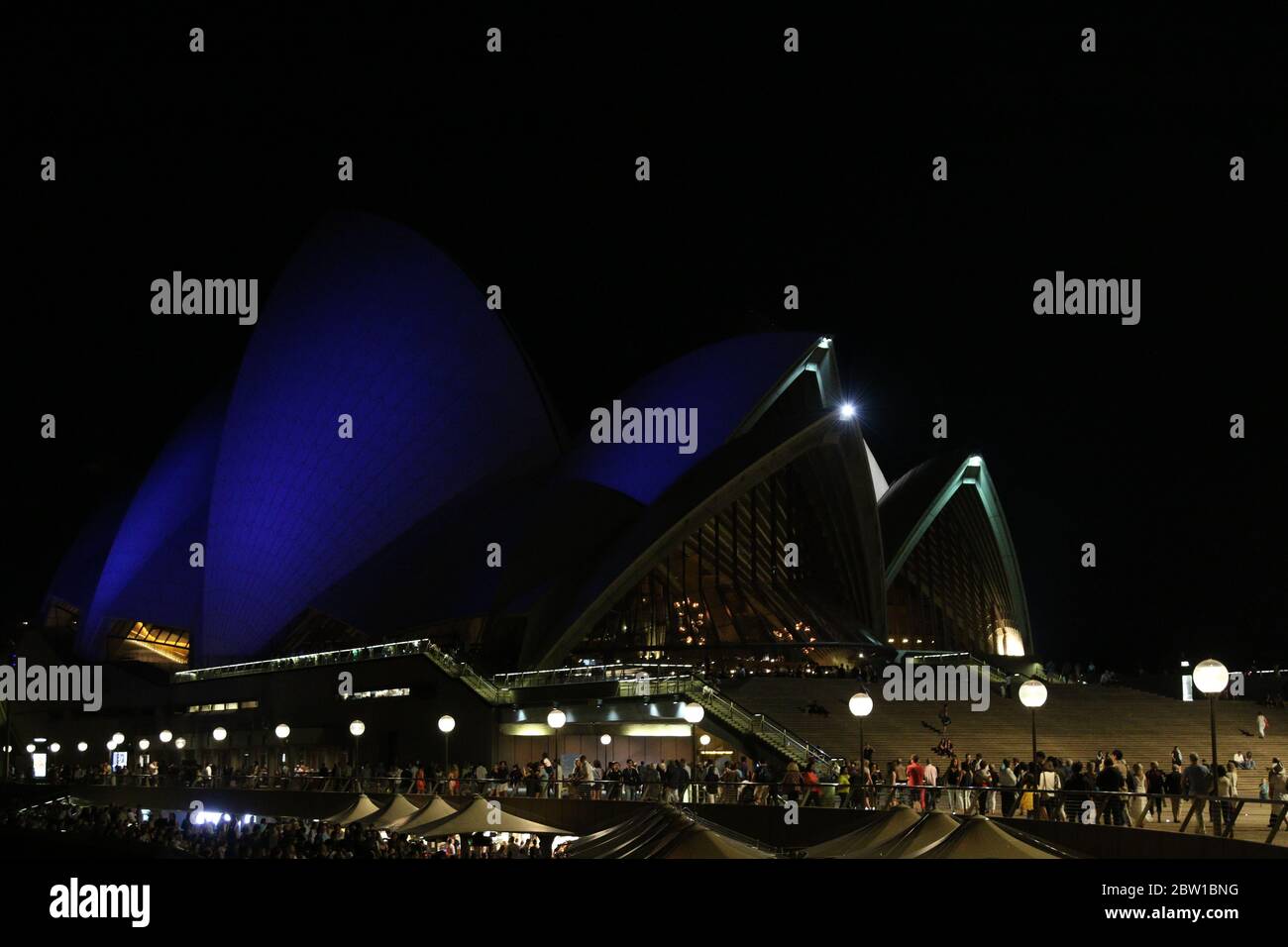 The Sydney Opera House was lit up in blue to mark the ninth annual ...