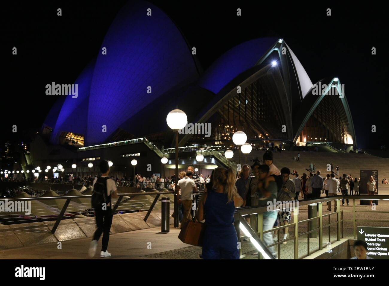 The Sydney Opera House was lit up in blue to mark the ninth annual ...