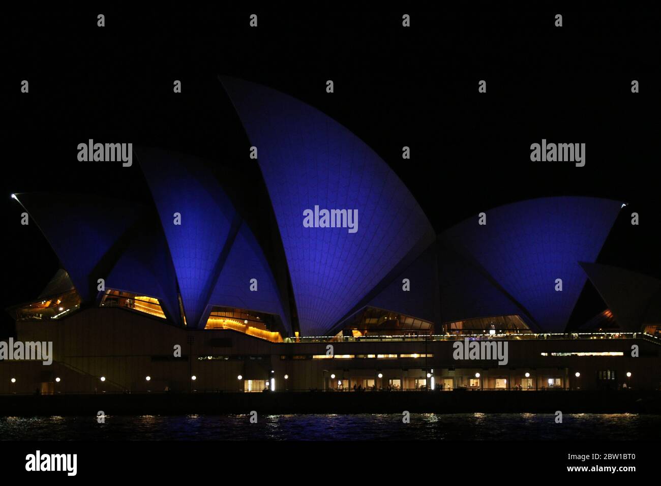 The Sydney Opera House was lit up in blue to mark the ninth annual ...