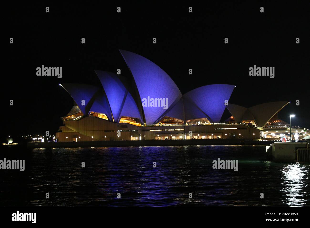 The Sydney Opera House was lit up in blue to mark the ninth annual ...