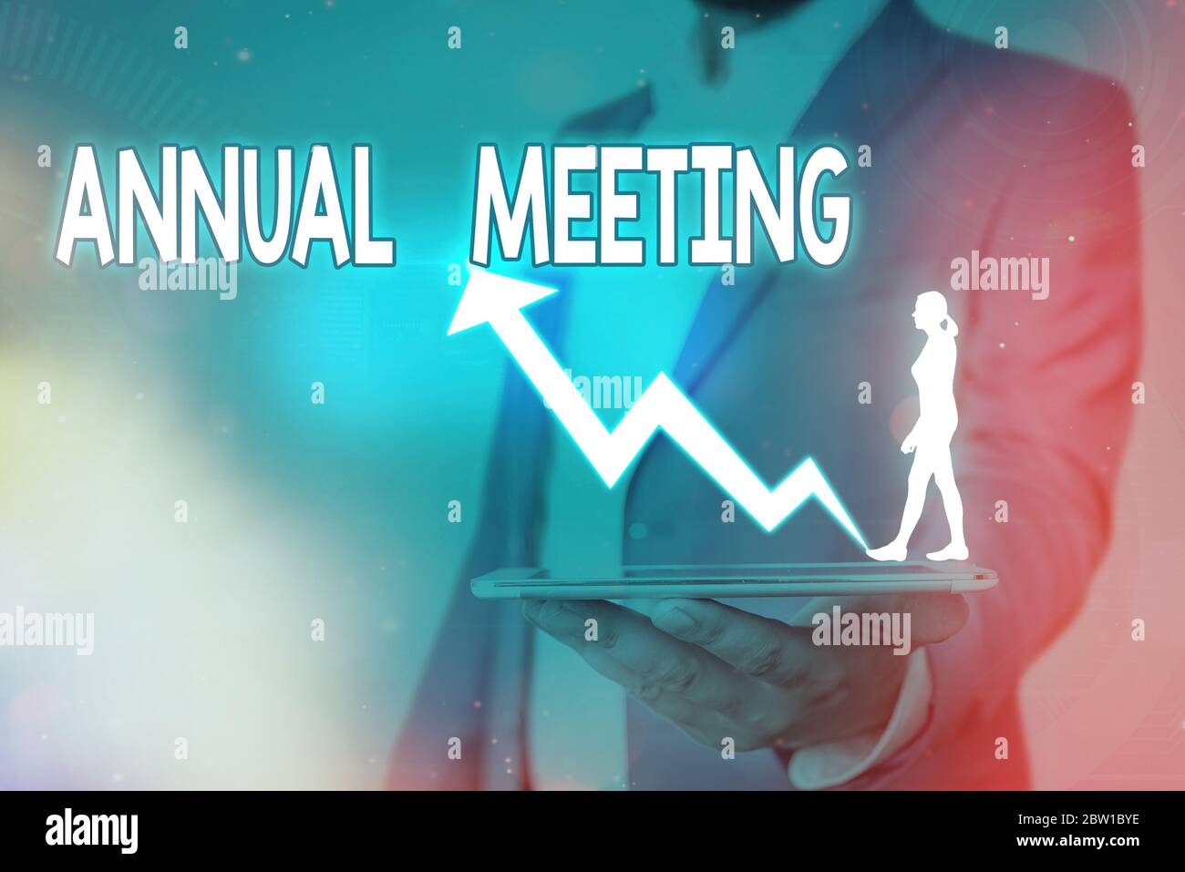 Handwriting text Annual Meeting. Conceptual photo yearly meeting of the ...