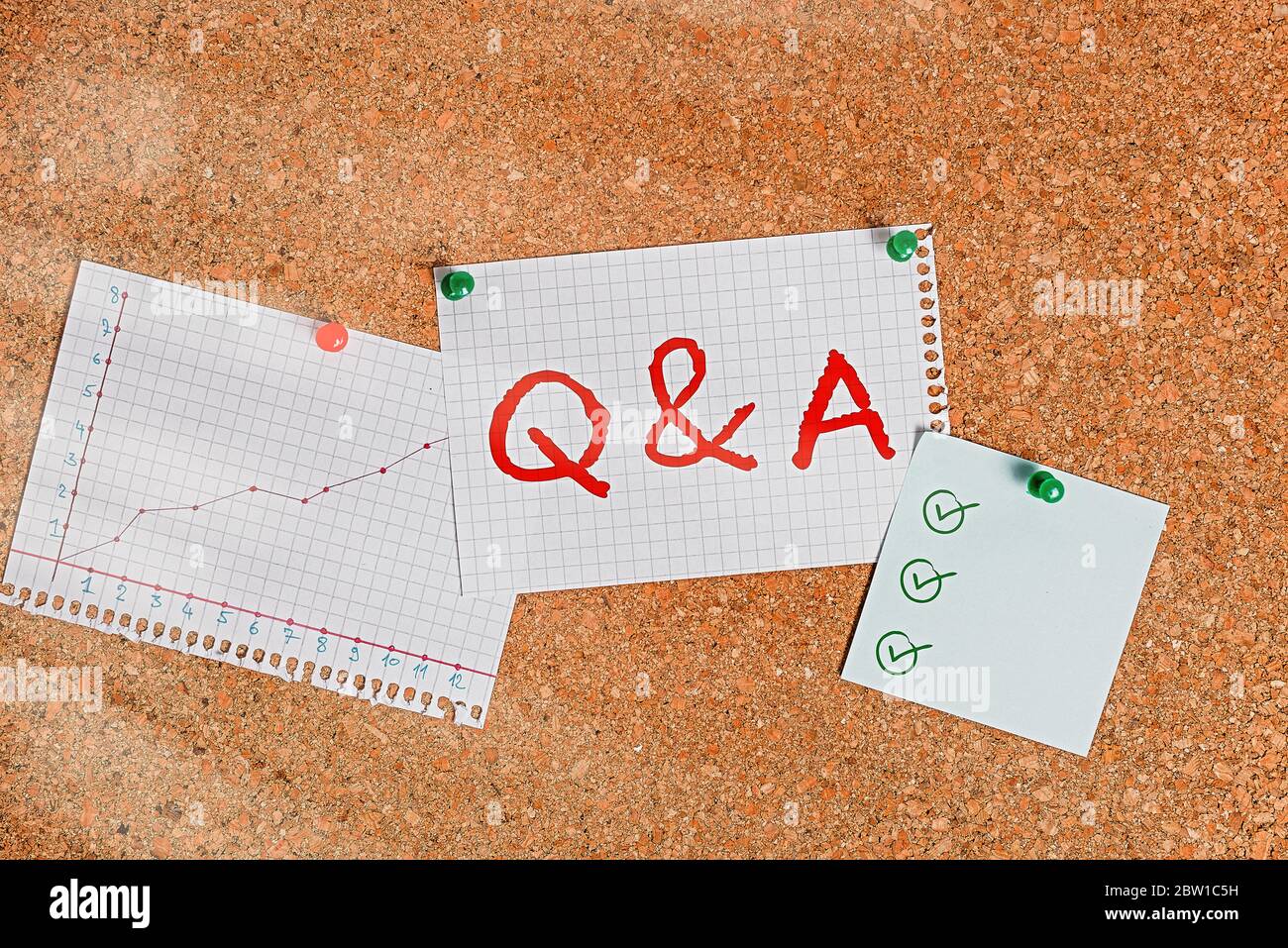 Writing note showing Q And A. Business concept for a period of time or ...