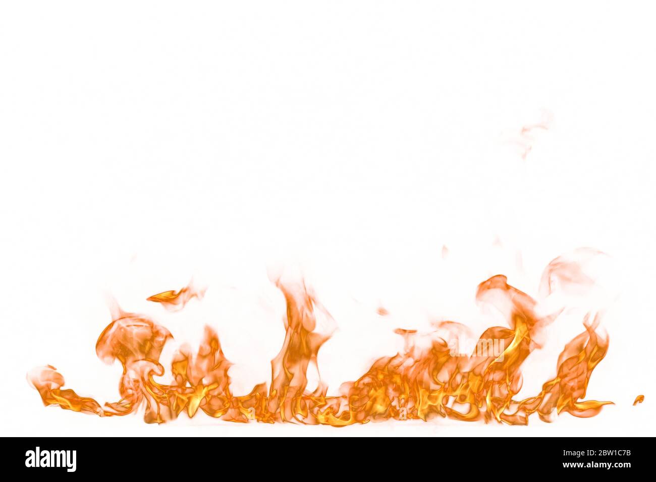 Fire flames isolated on white background Stock Photo - Alamy