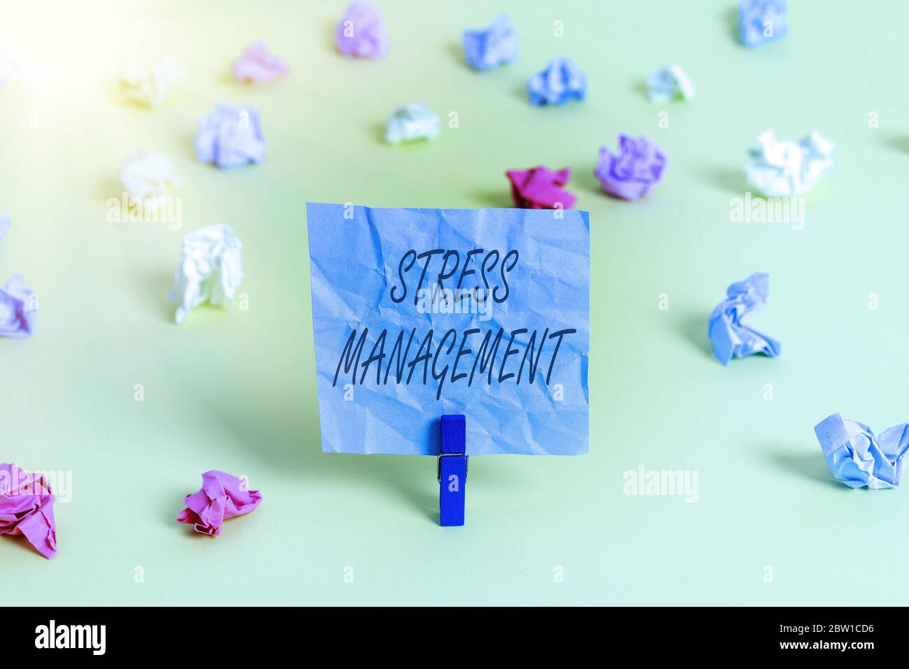 Handwriting text Stress Management. Conceptual photo method of limiting ...