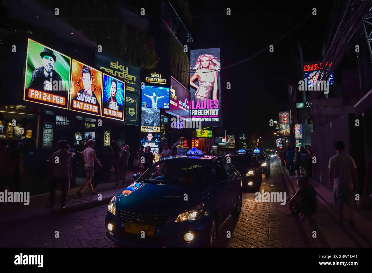 NIGHT LIFE STYLE SCENE FROM KUTA, BALI, INDONESIA, FEBRUARY, 2018 Stock ...