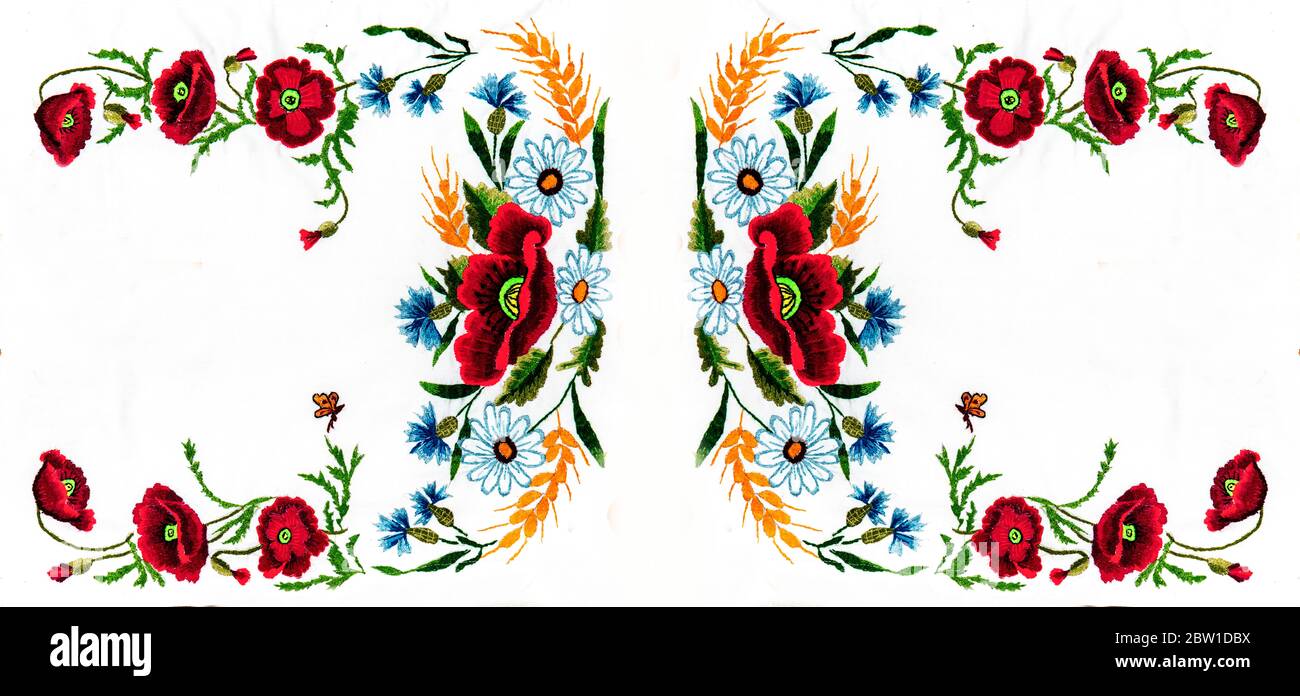 Ukrainian embroidery, folk arts and crafts Stock Photo - Alamy