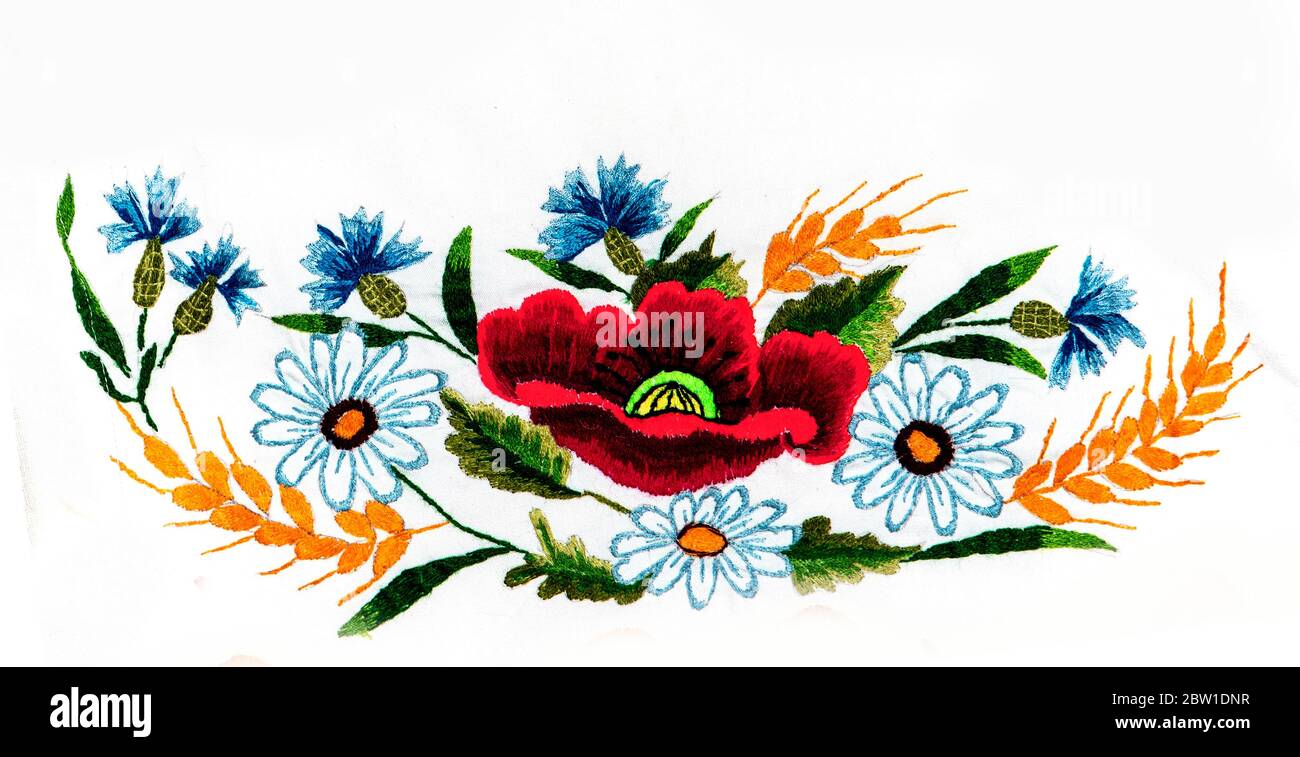 Ukrainian embroidery, folk arts and crafts Stock Photo - Alamy