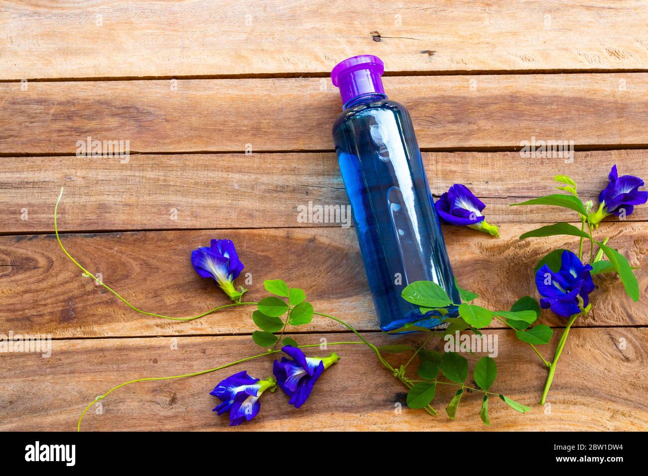 herbal shampoo extract blue flowers butterfly pea health care for wash ...