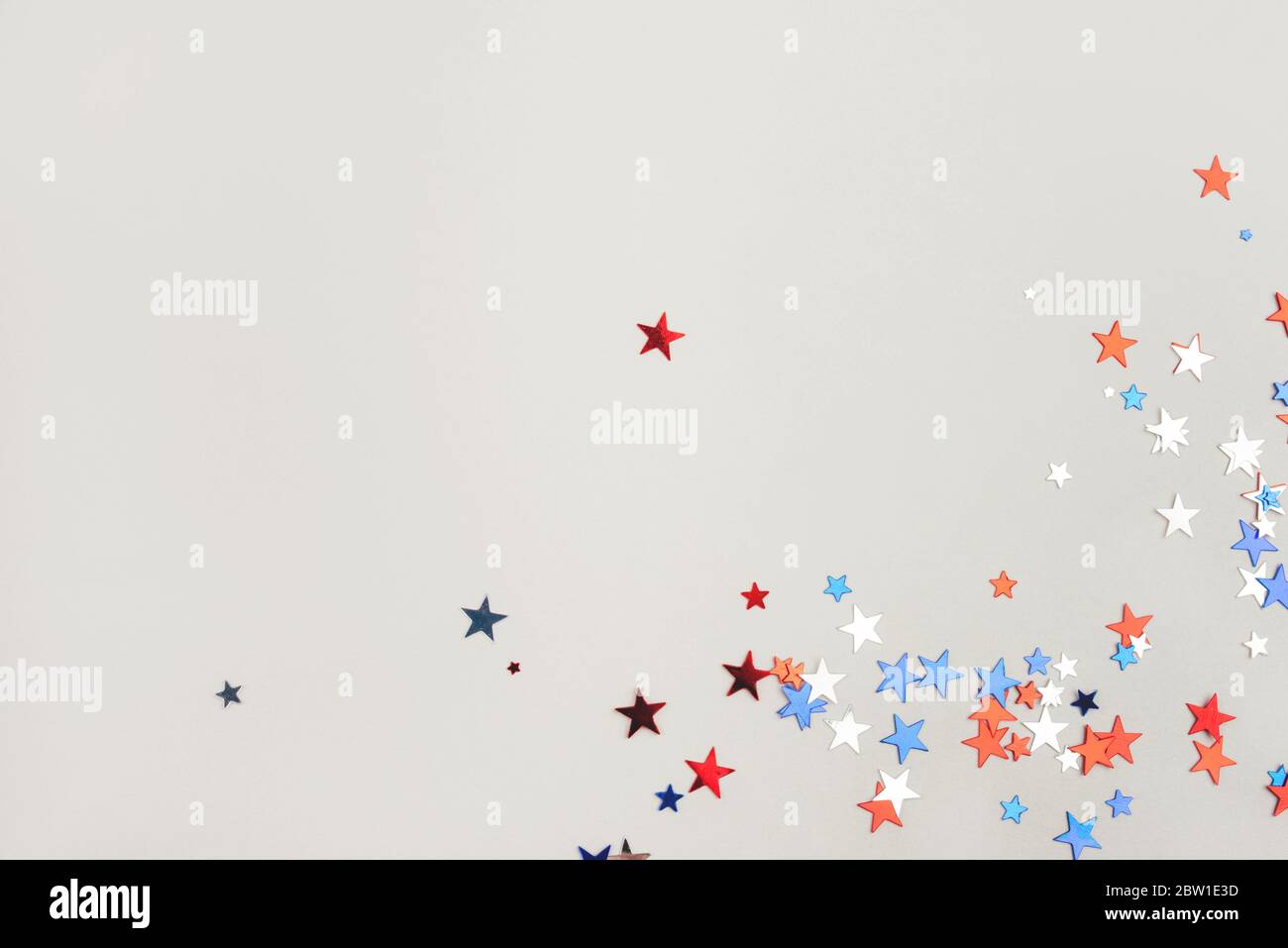 Festive background with confetti in the color of the American flag ...