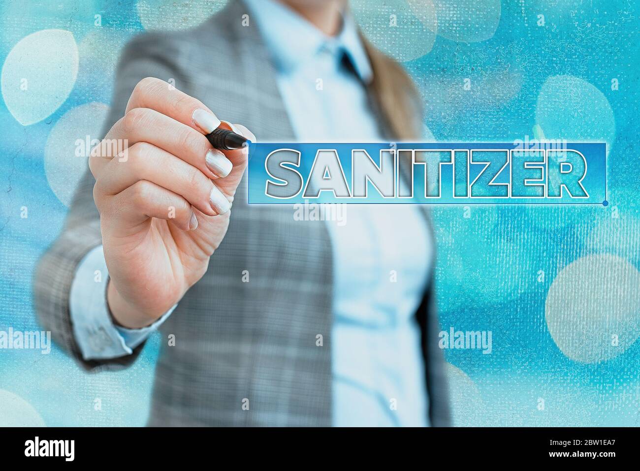 Word writing text Sanitizer. Business photo showcasing liquid or gel ...