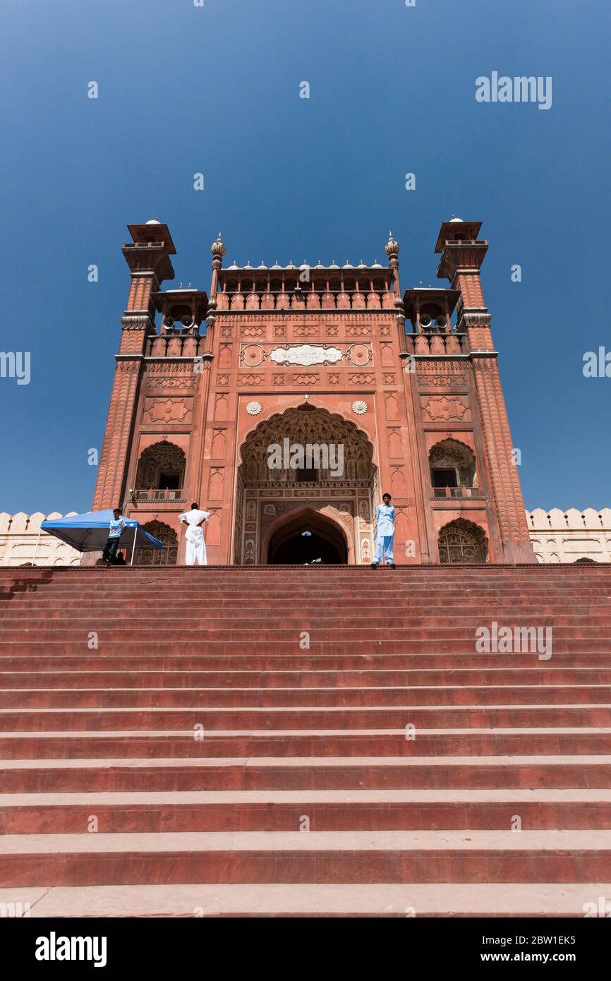 Main gate of Badshahi Mosque, Lahore Fort, Lahore, Punjab Province ...