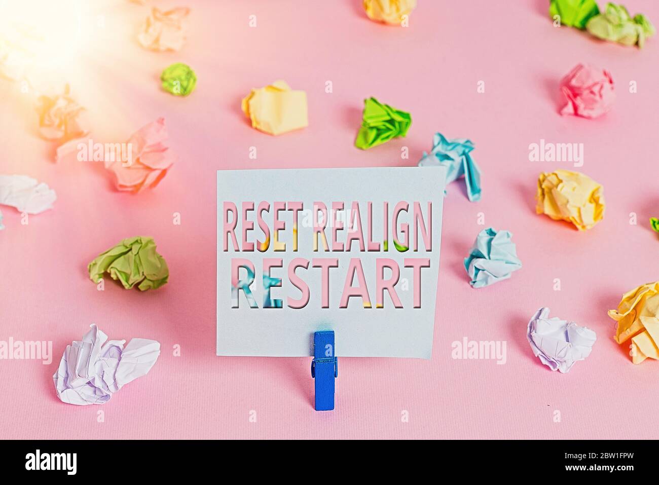 Word writing text Reset Realign Restart. Business photo showcasing Life ...