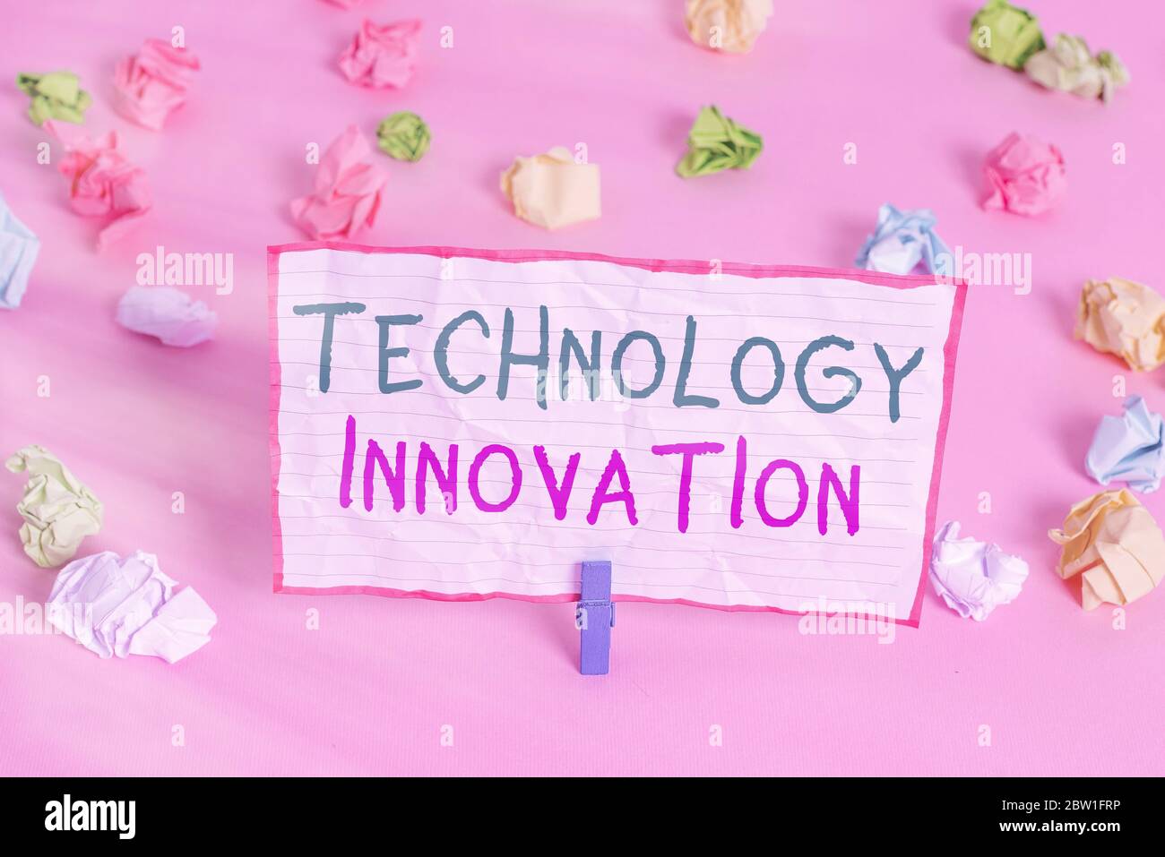 Text sign showing Technology Innovation. Business photo text ...