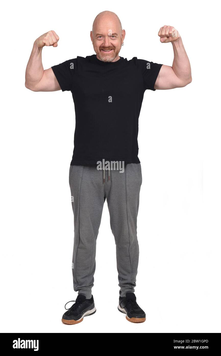 Fitness middle aged man Cut Out Stock Images & Pictures - Alamy