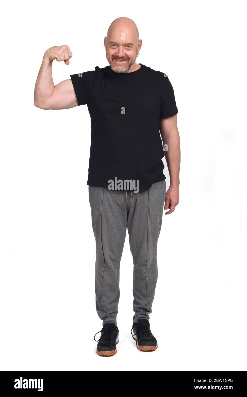 Fitness middle aged man Cut Out Stock Images & Pictures - Alamy