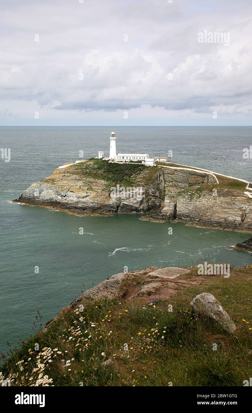 South Stack Lighthouse, Anglesey North Wales Stock Photo - Alamy