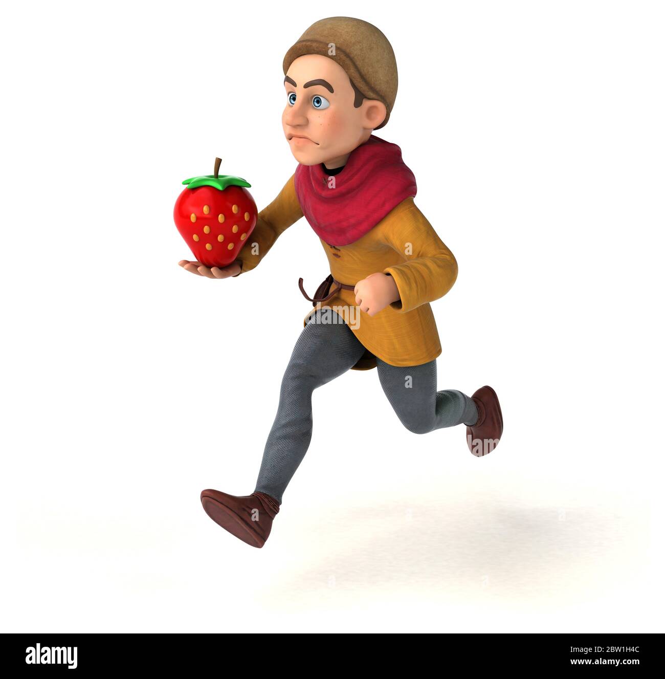 3D Illustration of a medieval historical character Stock Photo - Alamy