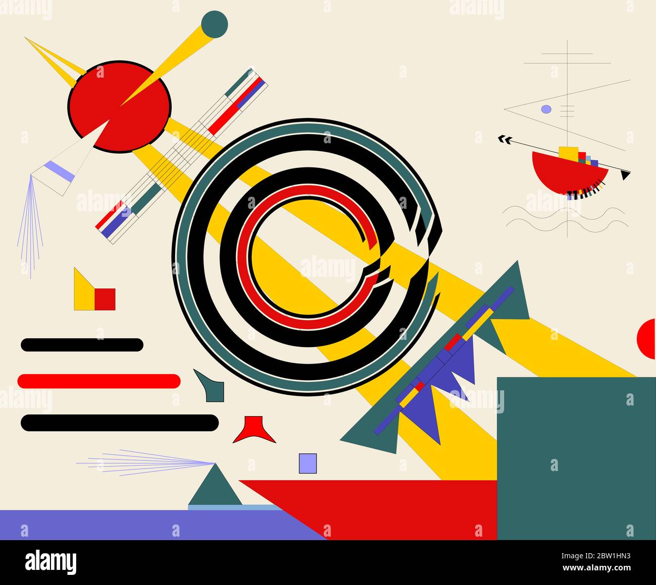 abstract colorful background ,fancy shapes red, blue, green ...