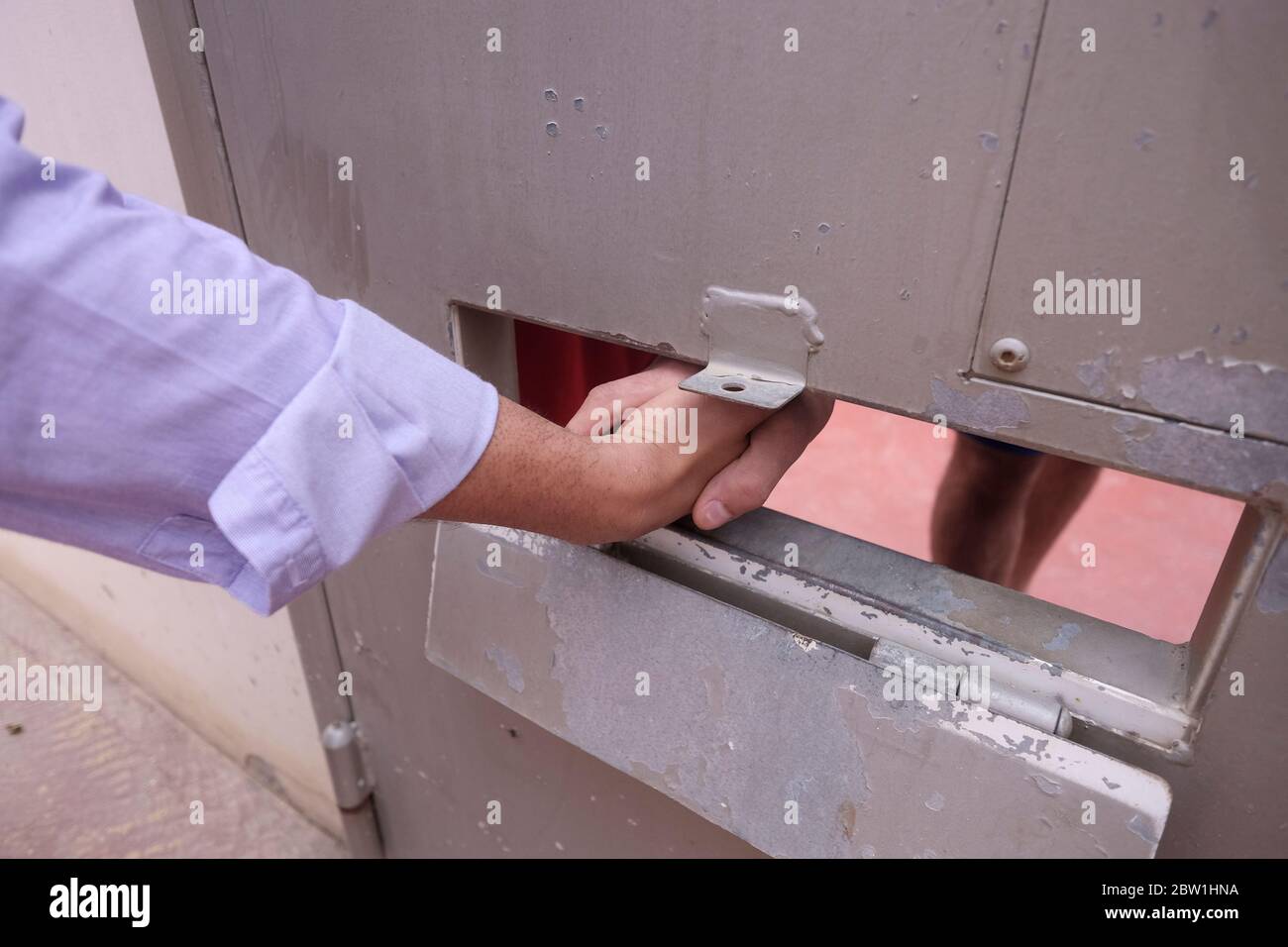 Isolation unit of the maximum security hi-res stock photography and ...