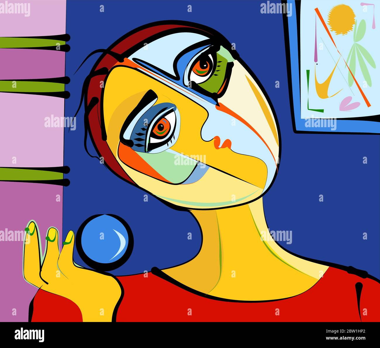 Cubism woman hi-res stock photography and images - Alamy