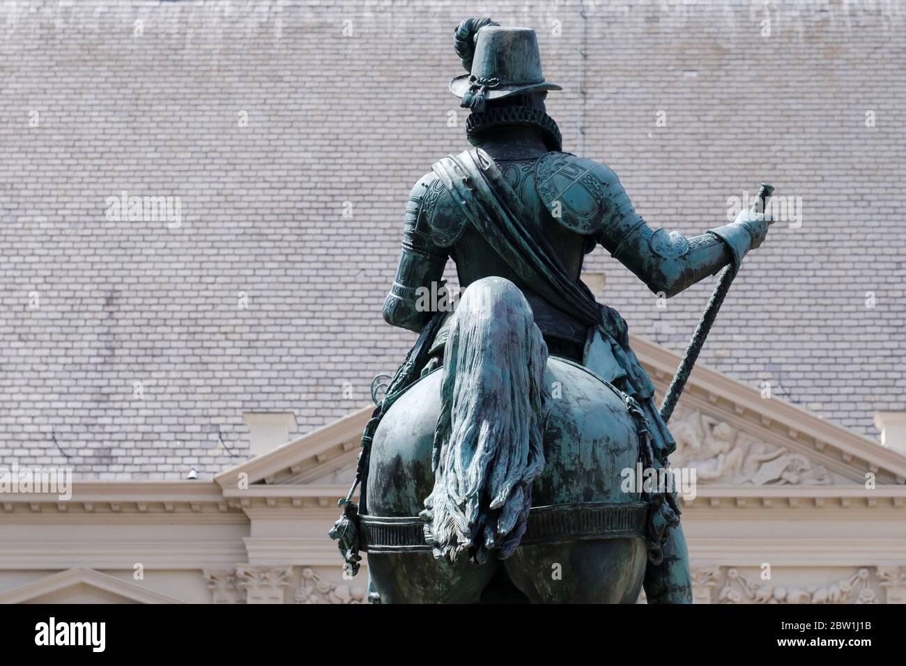 The Hague, The Netherlands - May 15 2020: The statue of William I ...