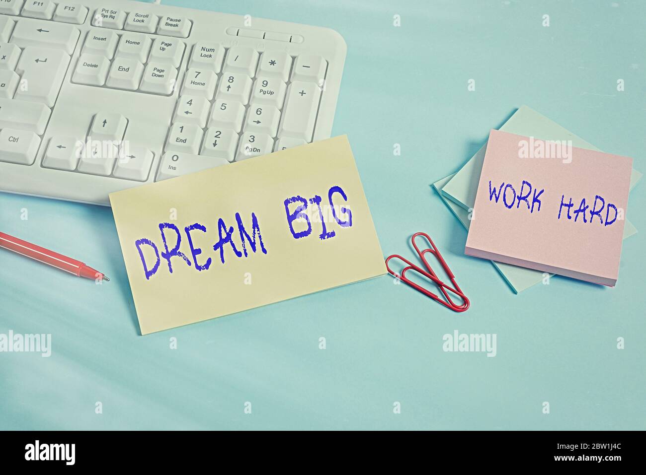 Writing note showing Dream Big Work Hard. Business concept for Believe ... Writing note showing Dream Big Work Hard. Business concept for Believe ...